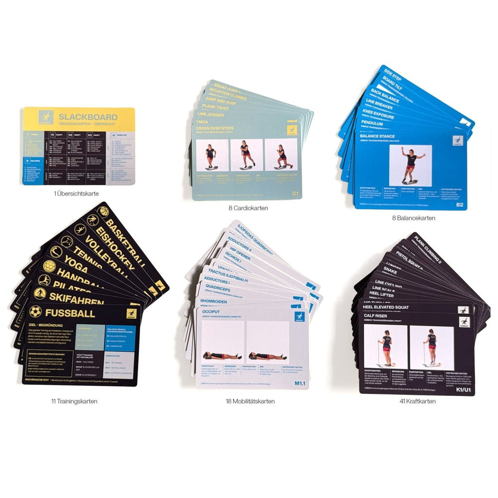 Exercise Cards GERMAN – GIBBON Slacklines