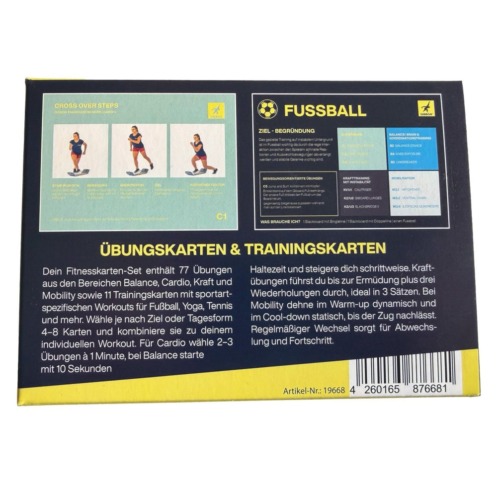 Exercise Cards GERMAN – GIBBON Slacklines